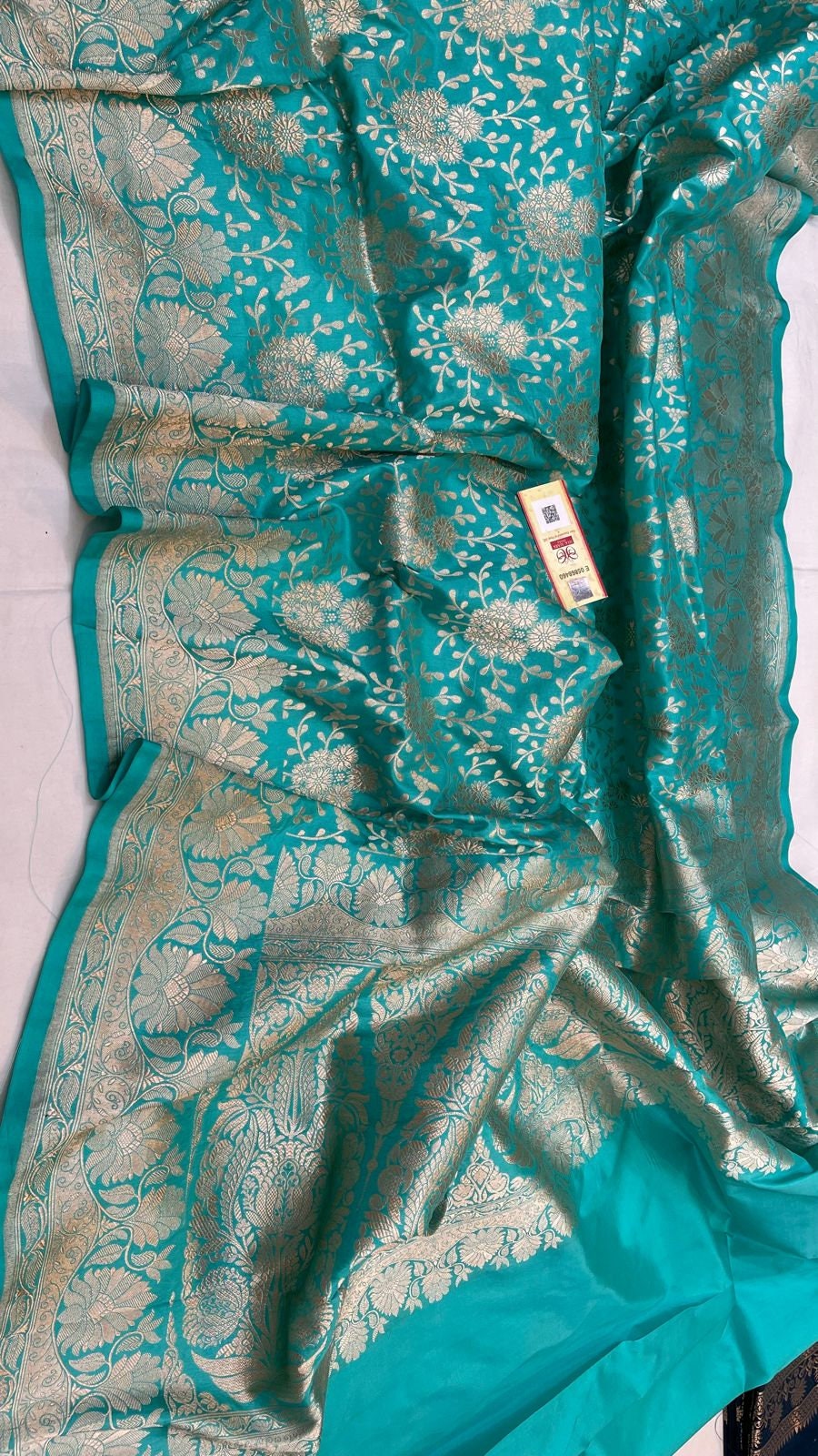 Buy Pure Handloom Banarasi Katan Silk Saree With Silk Mark Certificate ...