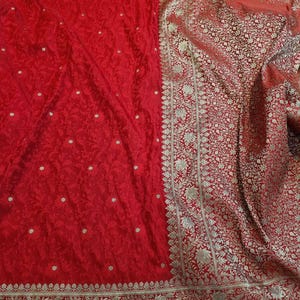 Pure Handloom Red Colour Small Border Combination Light Weight Soft ...