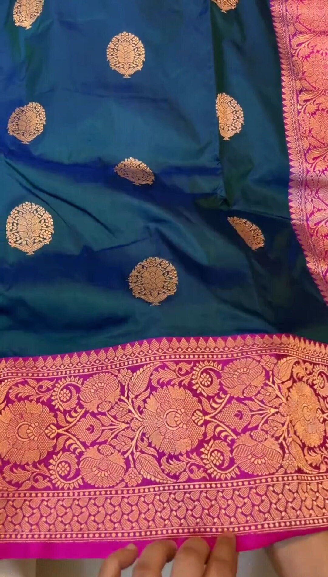 Pure Handloom Banarasi Katan Silk Saree With Silk Mark Certificate - Etsy