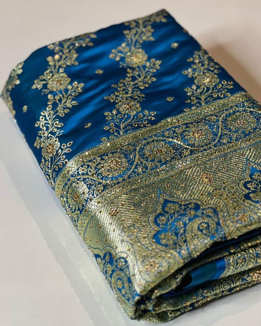 Blue Banarasi,zari Work, Authentic Banarasi,katan Banarasi, Handloom ...