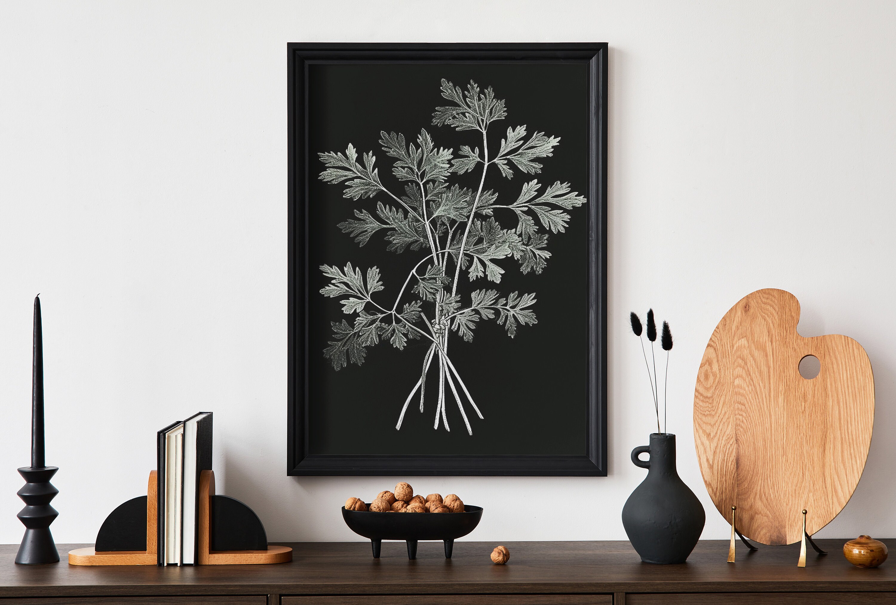 Cilantro Illustration Pencil Drawing Print Botanical Poster | Print at ...