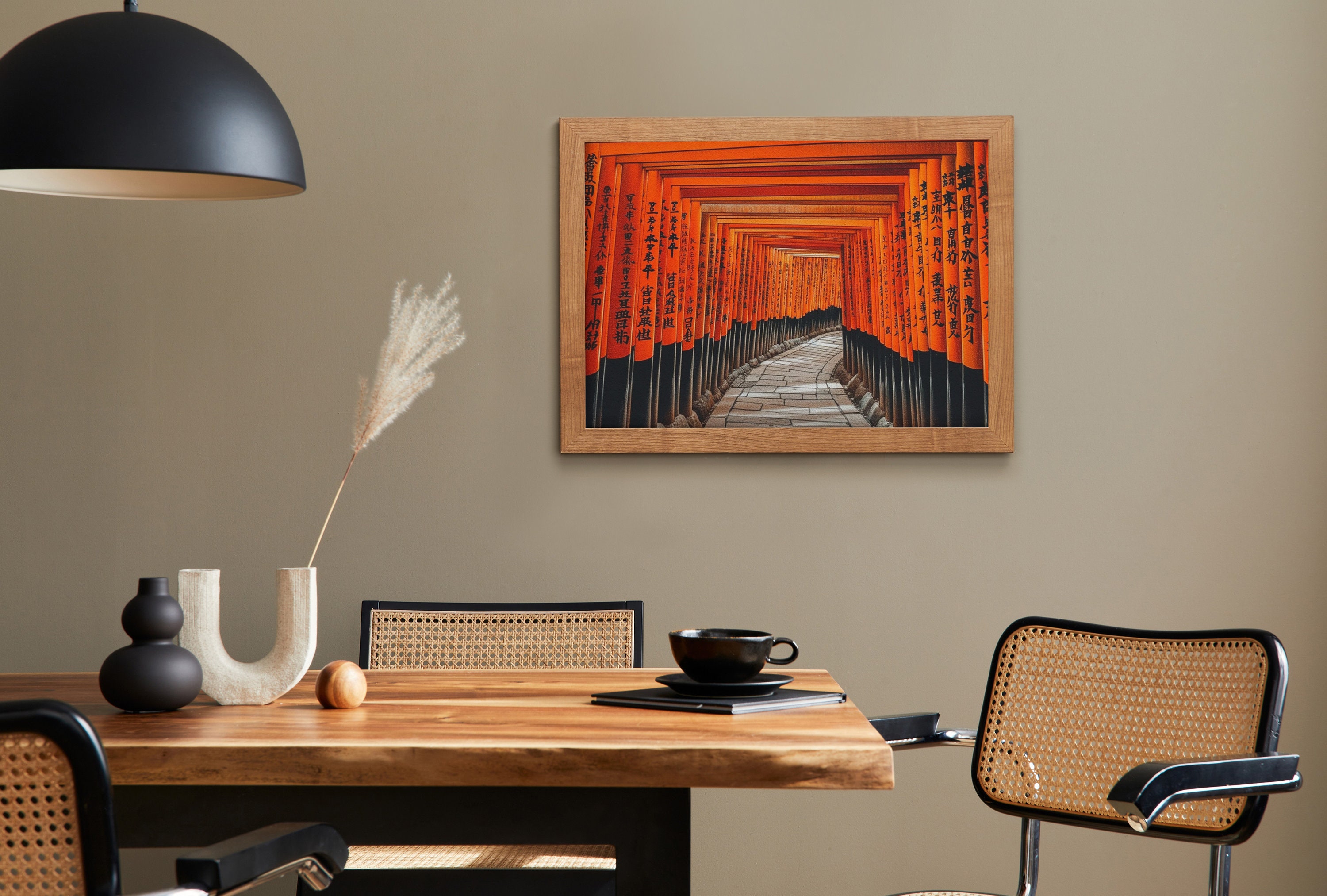 Vintage Painting of Fushimi Inari Shrine Kyoto Travel Poster - Etsy