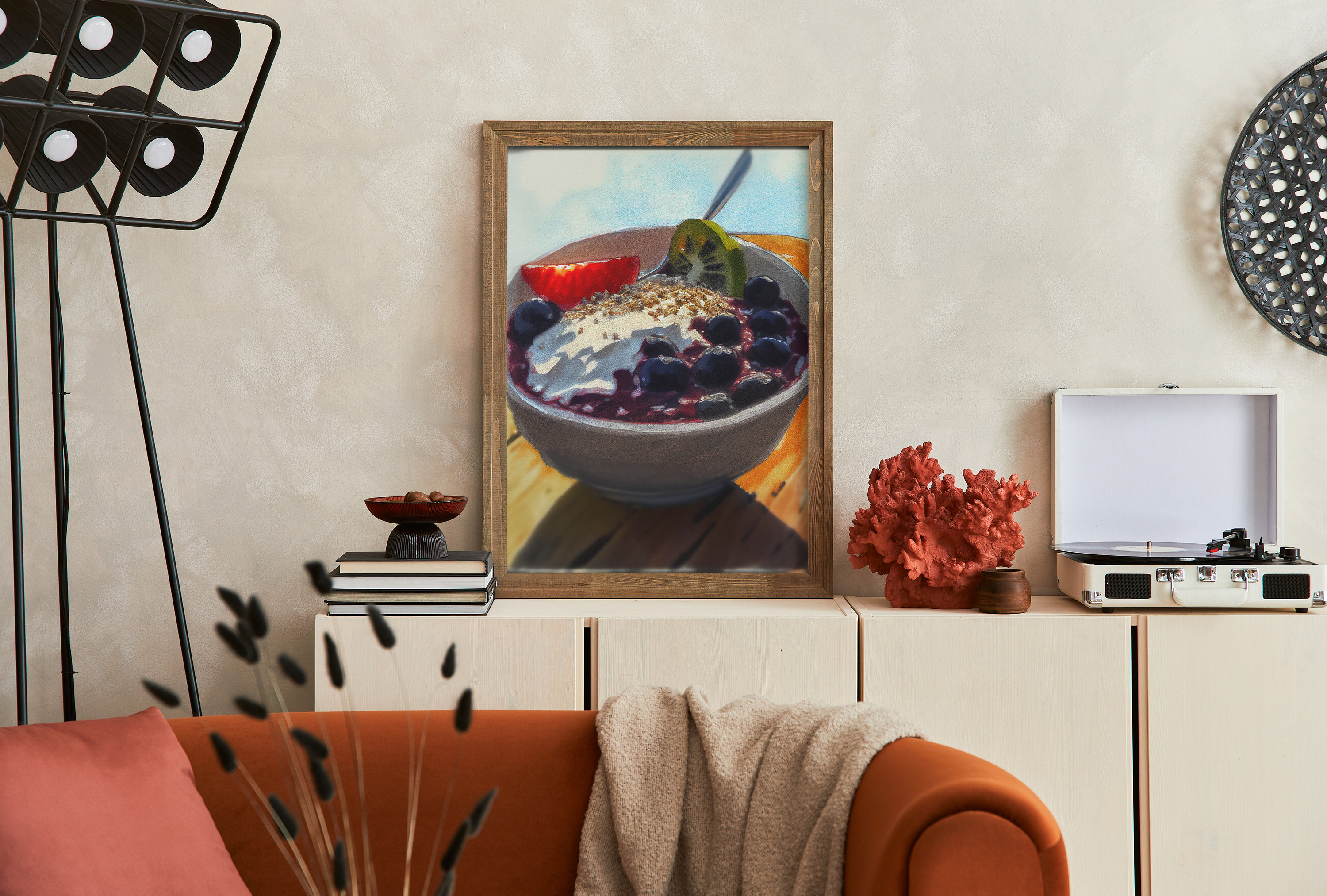 Acai Bowl Digital Artwork | Print at Home | Wall Art | PRINTABLE Wall ...