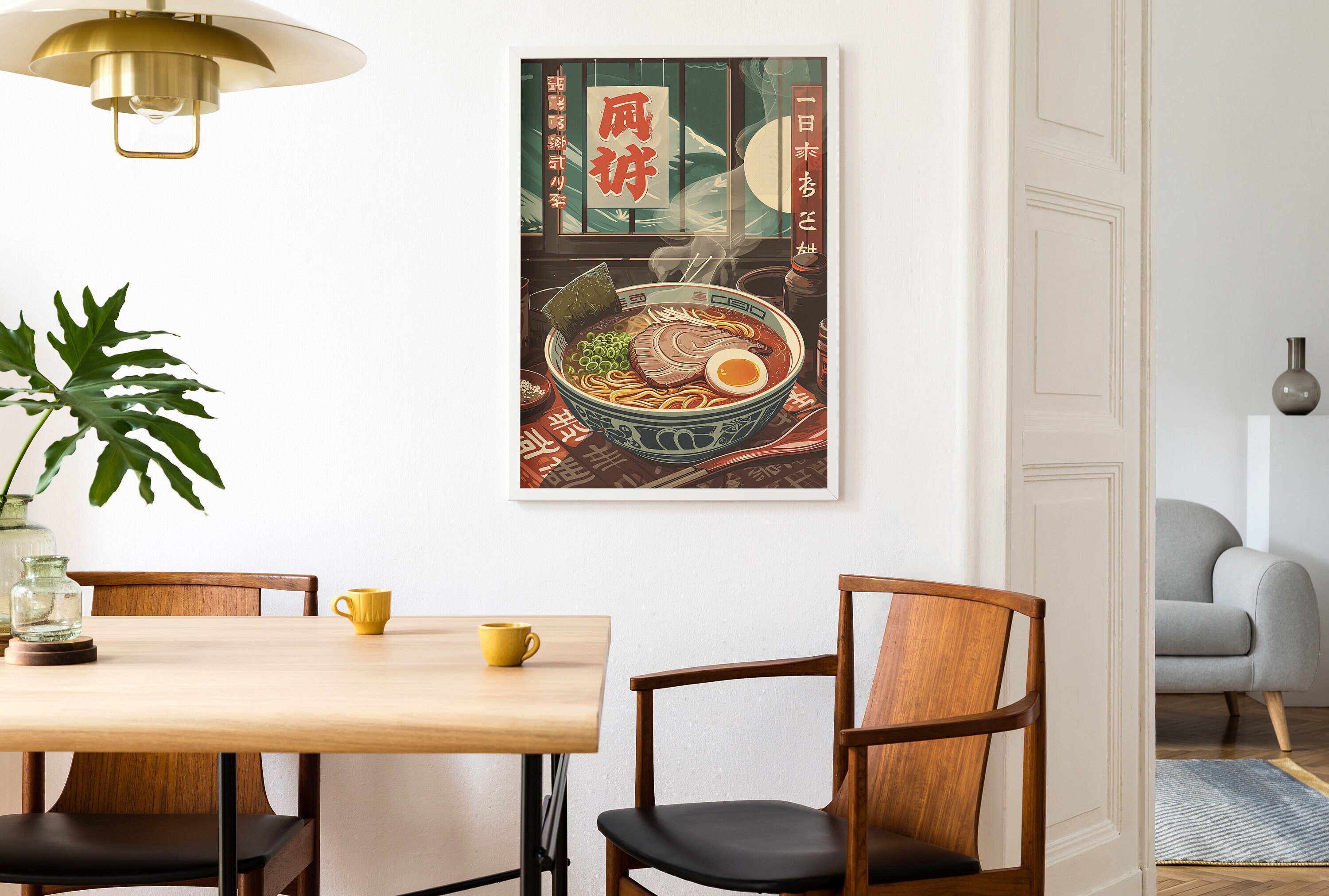 Vintage Style Japanese Ramen Poster Digital Artwork Wall Art PRINTABLE ...