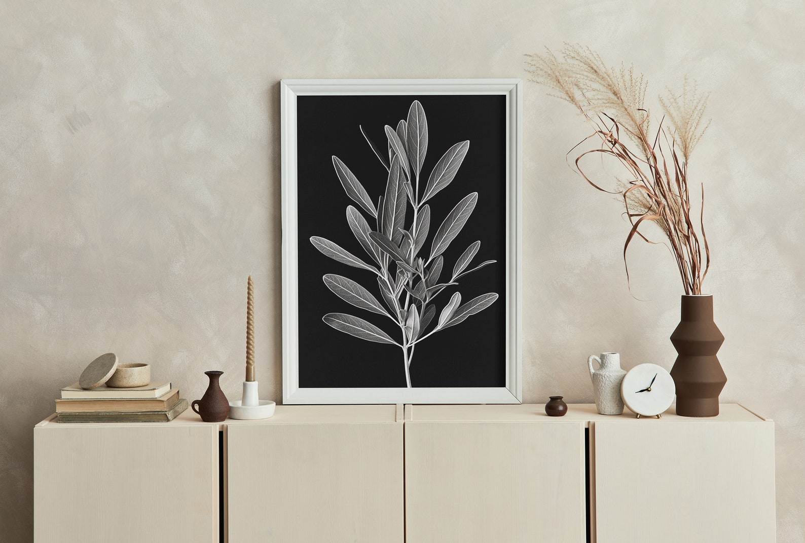 Sage Illustration Pencil Drawing Print Botanical Poster | Print at Home ...