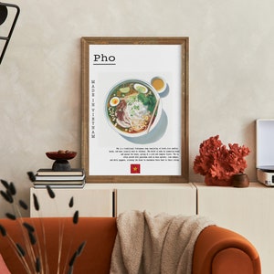 Vietnamese Pho National Dish Poster Digital Artwork | Print at Home ...