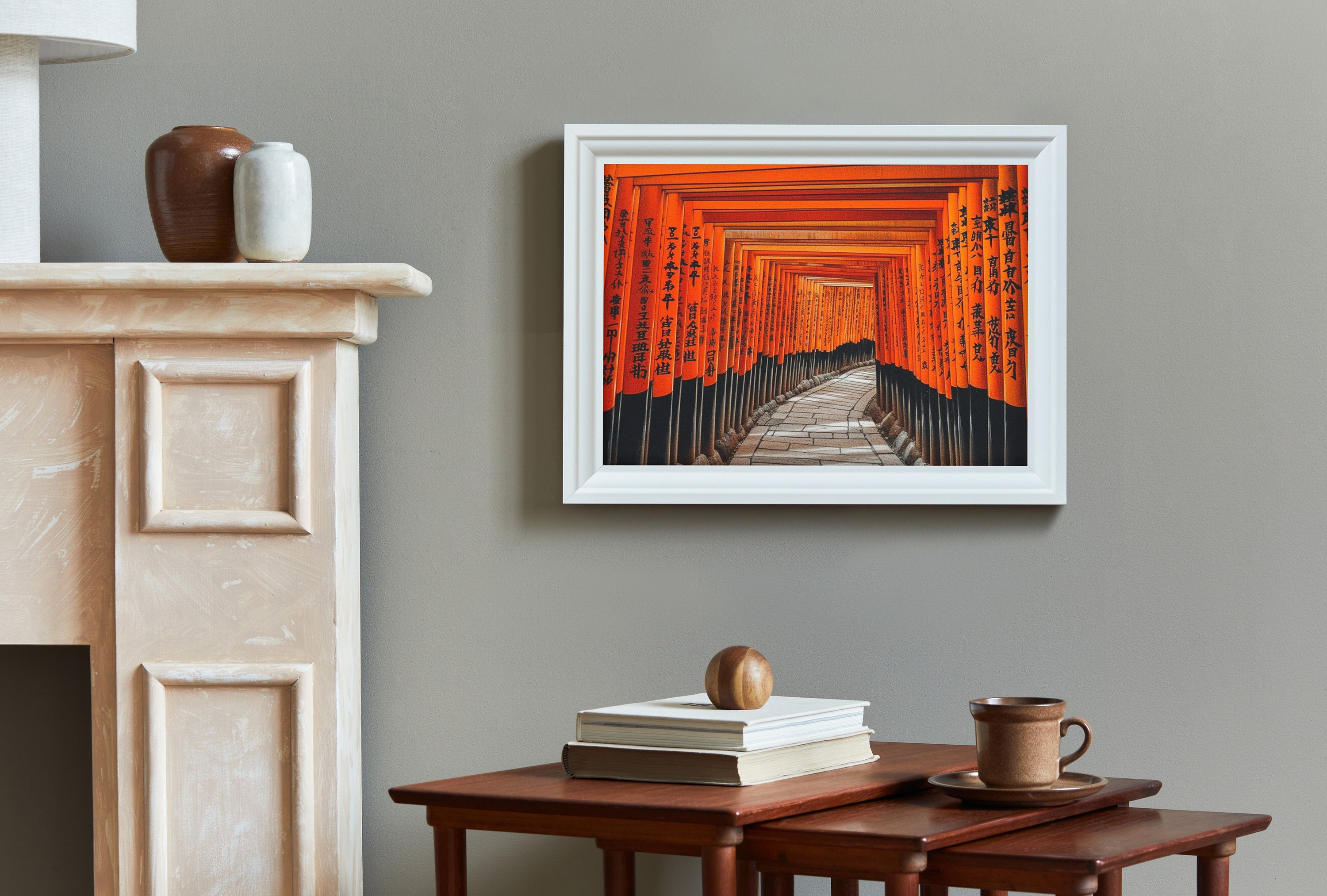 Vintage Painting of Fushimi Inari Shrine Kyoto Travel Poster - Etsy