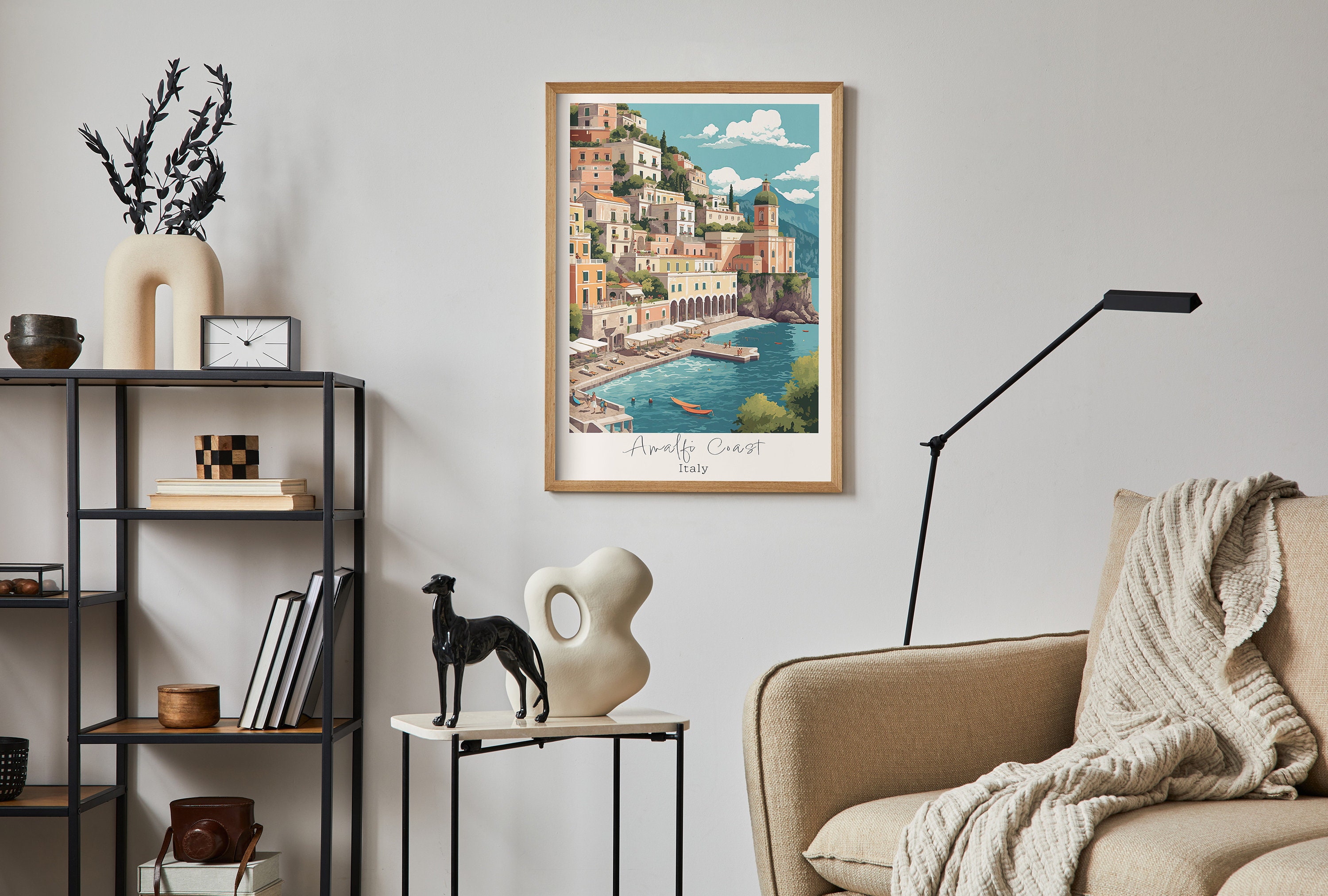 Italian Scenes and Cities Illustration Poster Combo Pack Posters Print ...