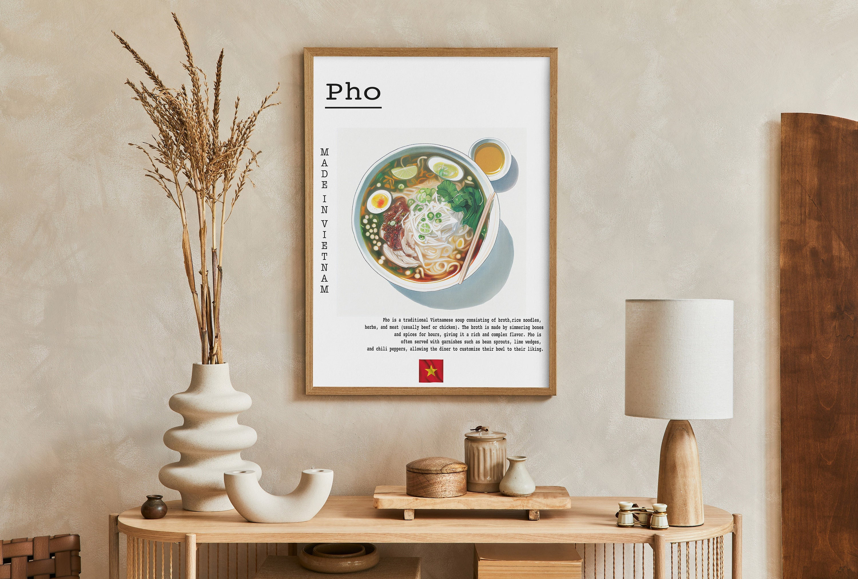 Vietnamese Pho National Dish Poster Digital Artwork Print at - Etsy