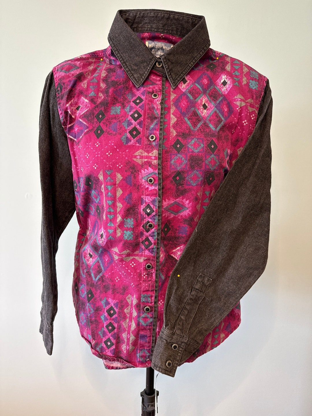 Vintage Wrangler Western Wear for Women Size M Funky Colorful Unique ...
