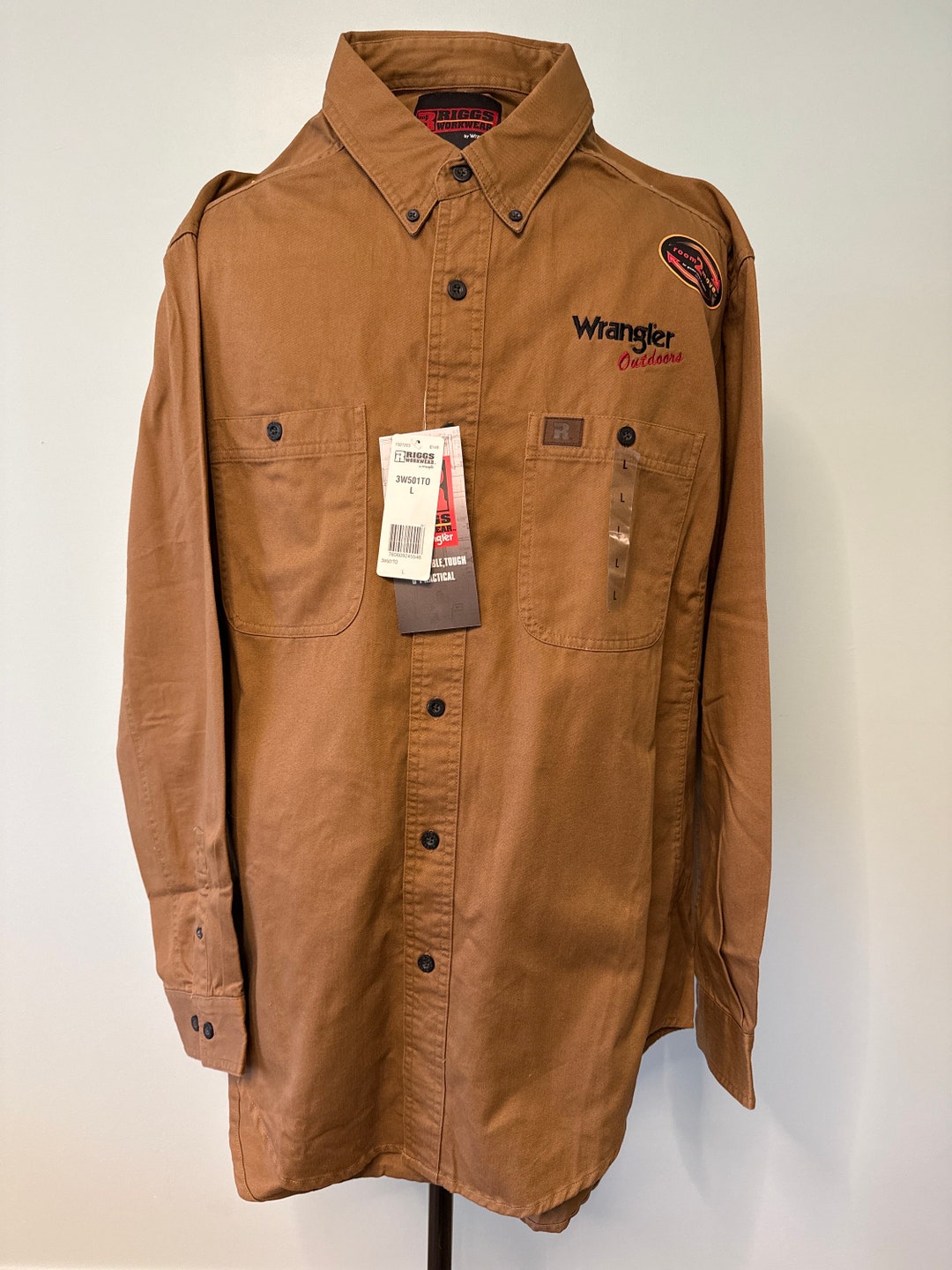 Vintage Wrangler Riggs Work Wear Shirt for Men Large Free Shipping - Etsy