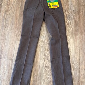 Vintage Wrangler Dark Brown Denim Jeans, Cowboy Cut SLIM Fit 30 X 34 ...