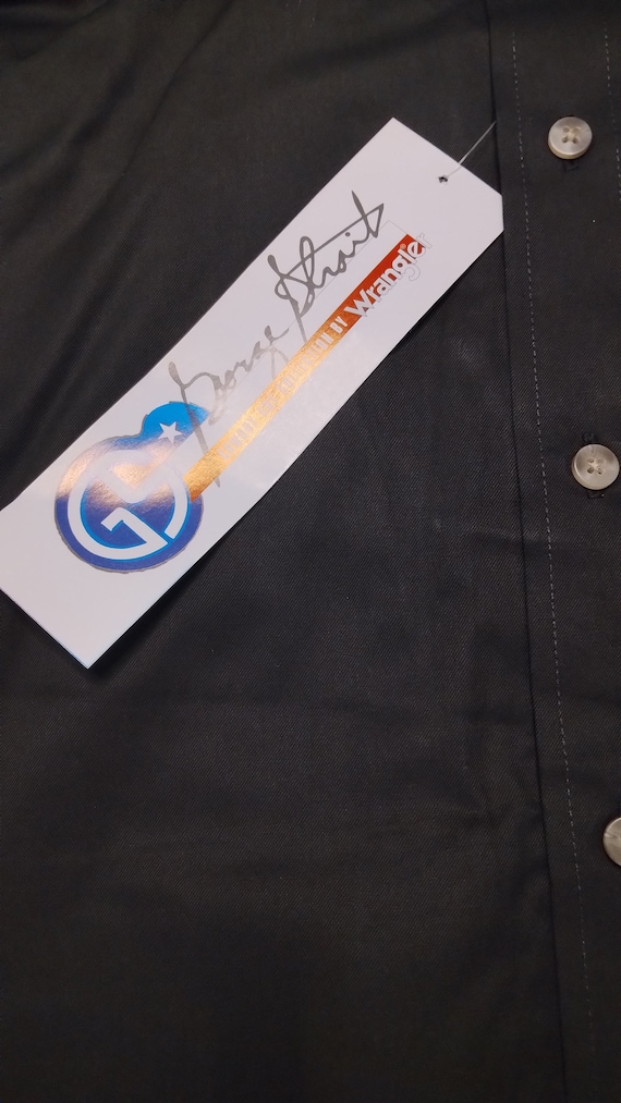 Vintage Wrangler Men's Black George Strait Cowboy Cut… - Gem