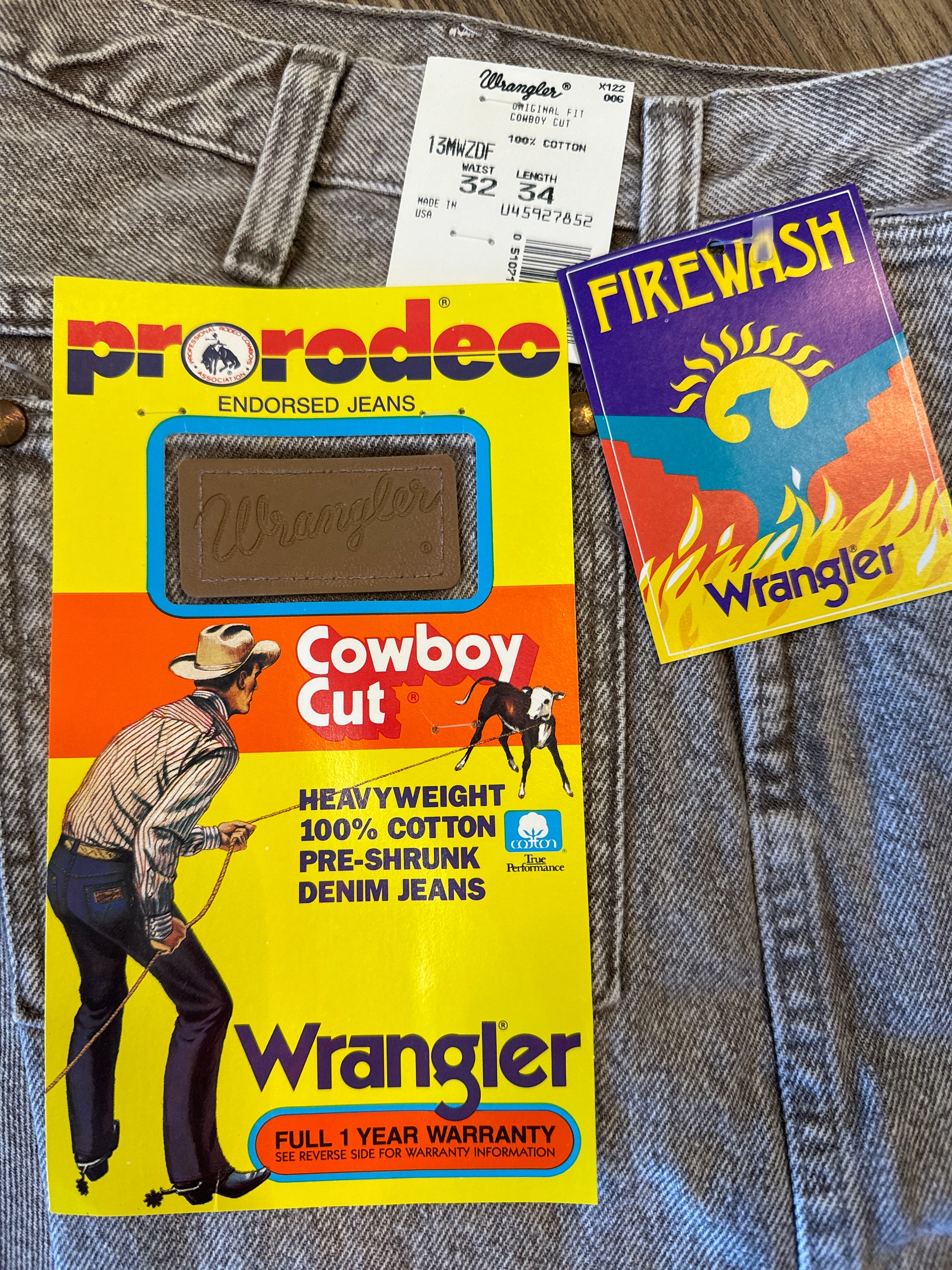 Vintage Wrangler Cowboy Cut Riata Firewash BROWN Mens Pants NWT - Etsy
