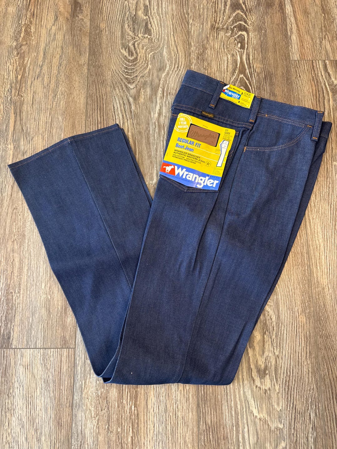 Vintage Wrangler Wrancher Boot Jean Men's Blue Denim New With Tags 31 X ...