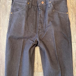 Vintage Wrangler Dark Brown Denim Jeans, Cowboy Cut SLIM Fit 30 X 34 ...