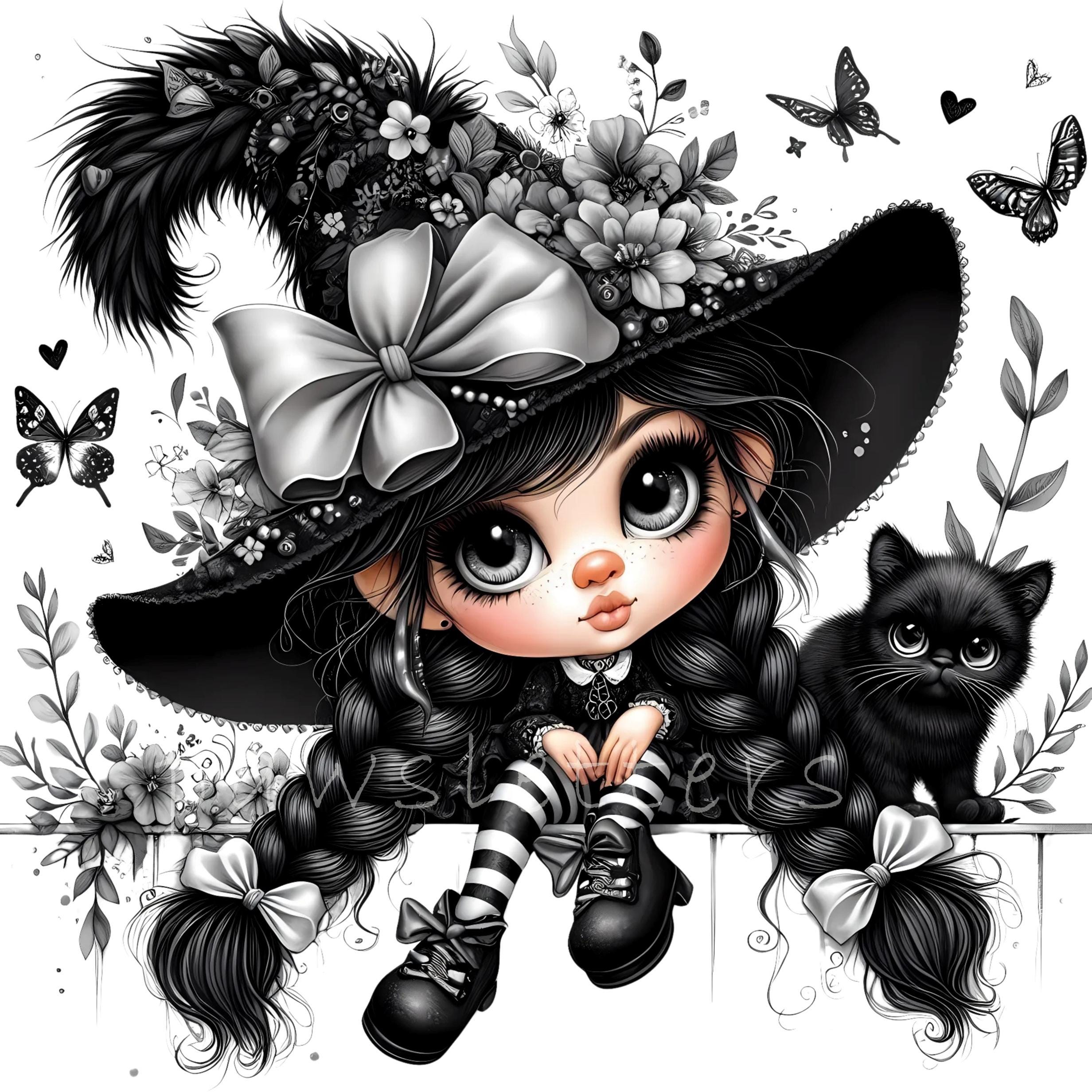 Gnome and Cat Clipart, 10 High Quality 300 DPI Jpgs, Nursery Art ...