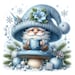 22 JPG Watercolor Winter Gnome, Christmas Gnome Clipart, Cute Gnome ...