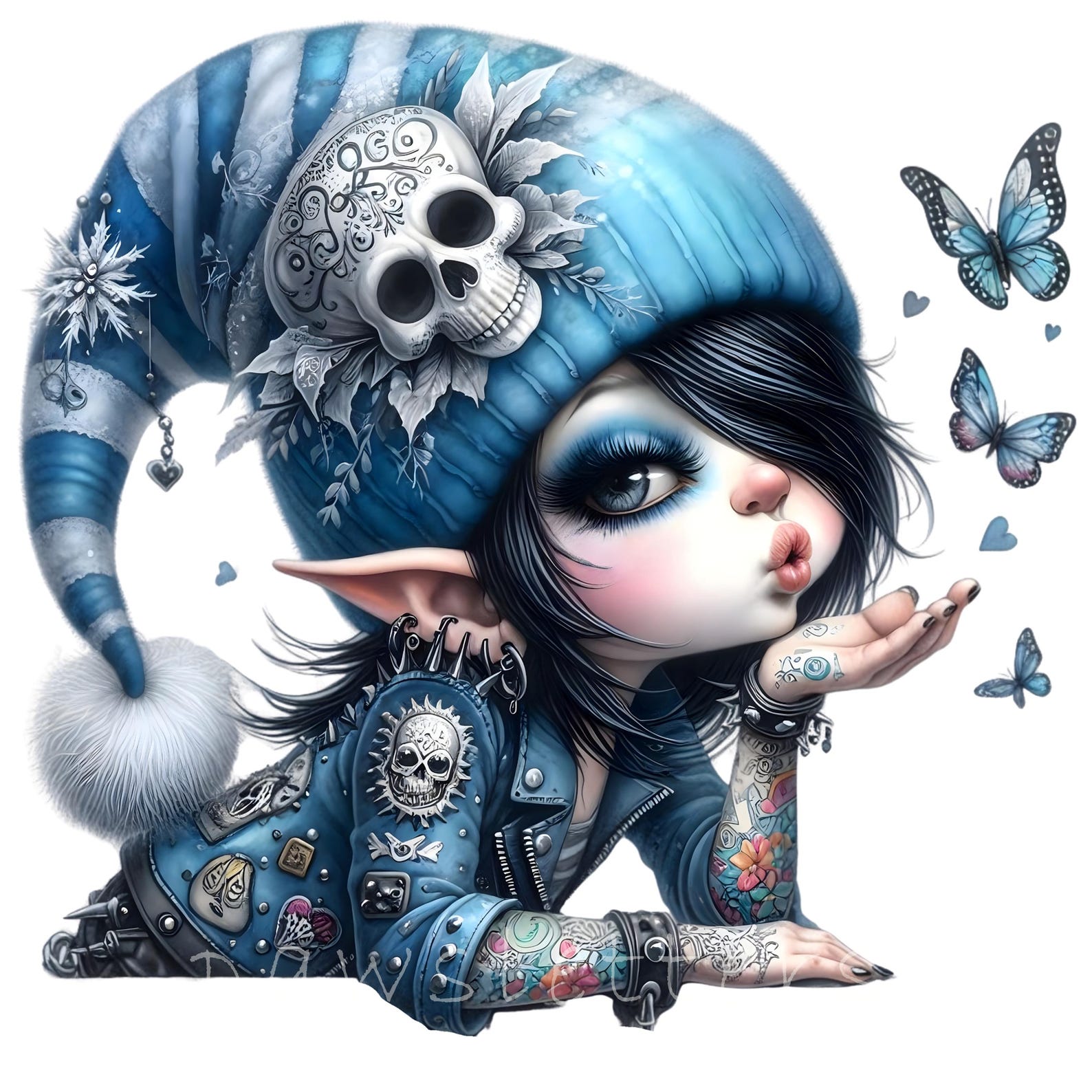 Groovy Valentine Gnome Clipart: Retro Girl Gnomes, Funky Hippie Love ...