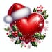 Christmas Red Hearts Clipart Set of 10 High Quality 300 DPI Jpegs ...