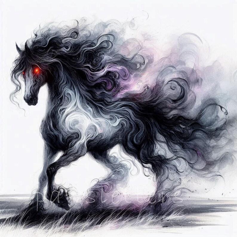 Nightmare Mare Clipart | Set of 10 | High Quality 300 DPI Jpegs ...