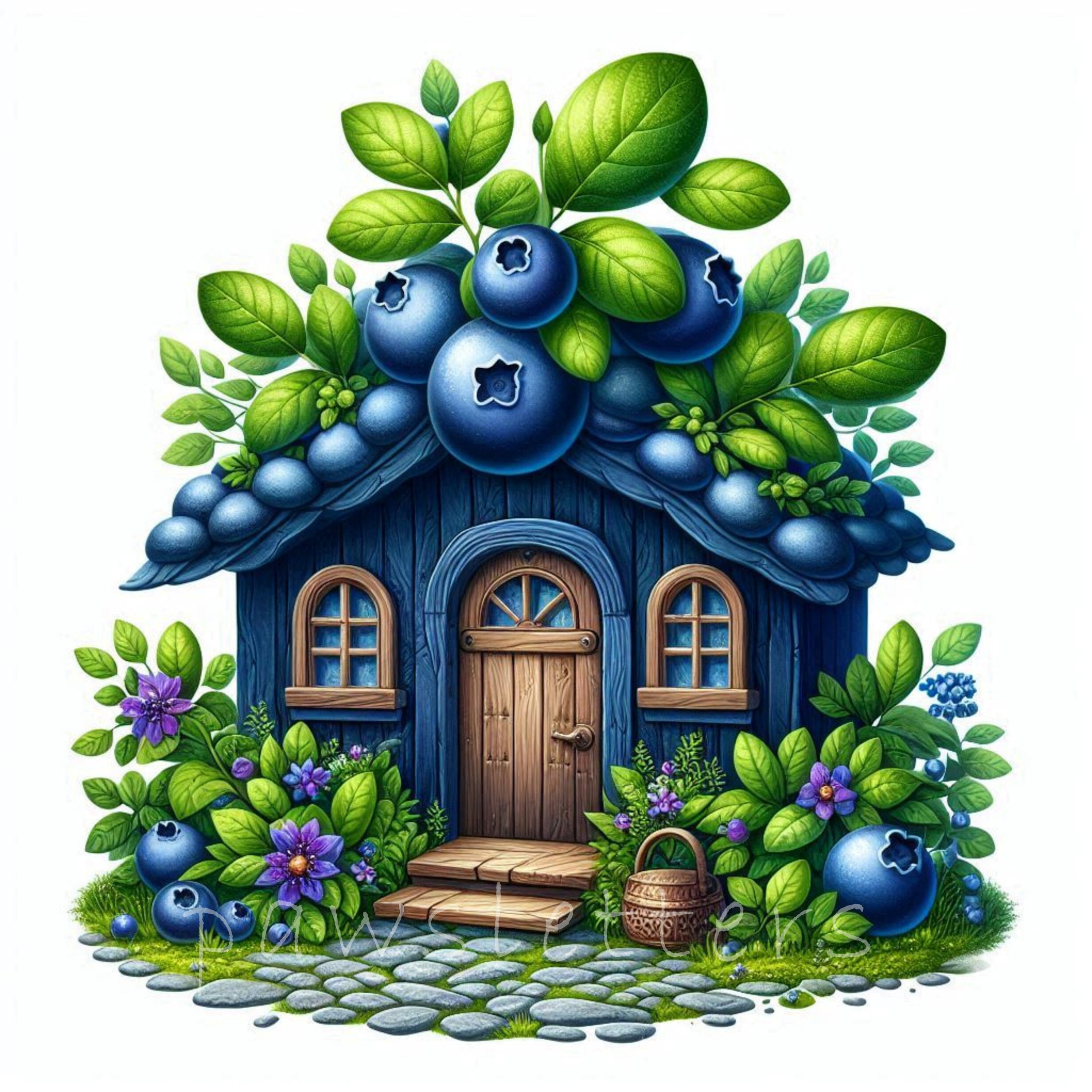 Blueberry Fairy House Clipart Set of 10 High Quality 300 DPI Jpegs ...