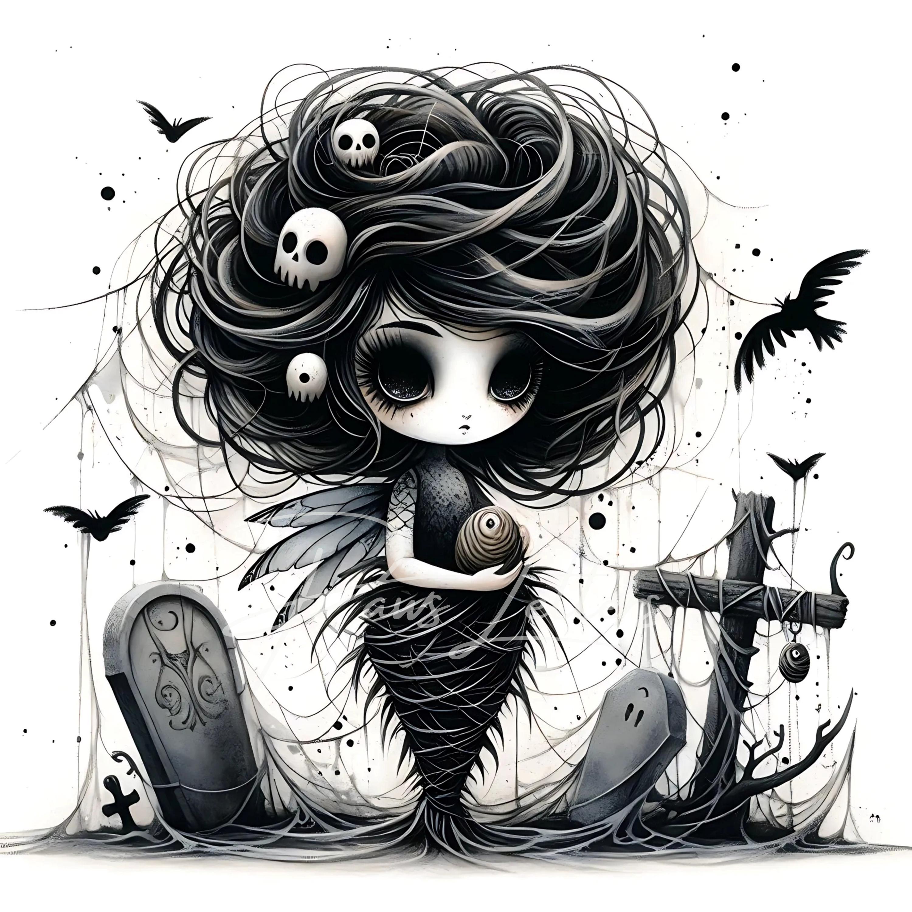 Cocoon Keeper Doll Clipart | Dark Fantasy Art Jpgs | Mysterious Forest ...