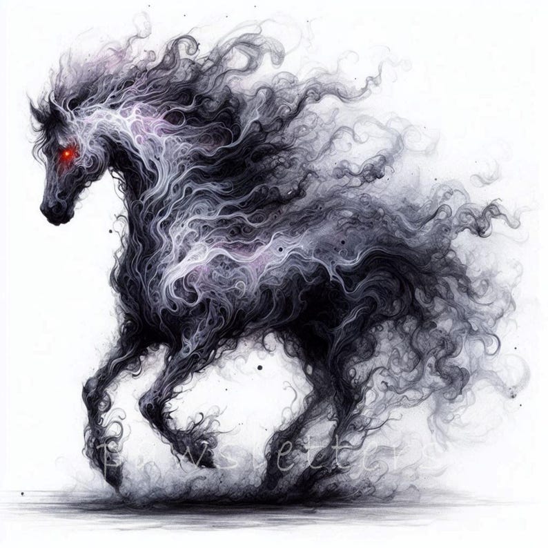 Nightmare Mare Clipart | Set of 10 | High Quality 300 DPI Jpegs ...