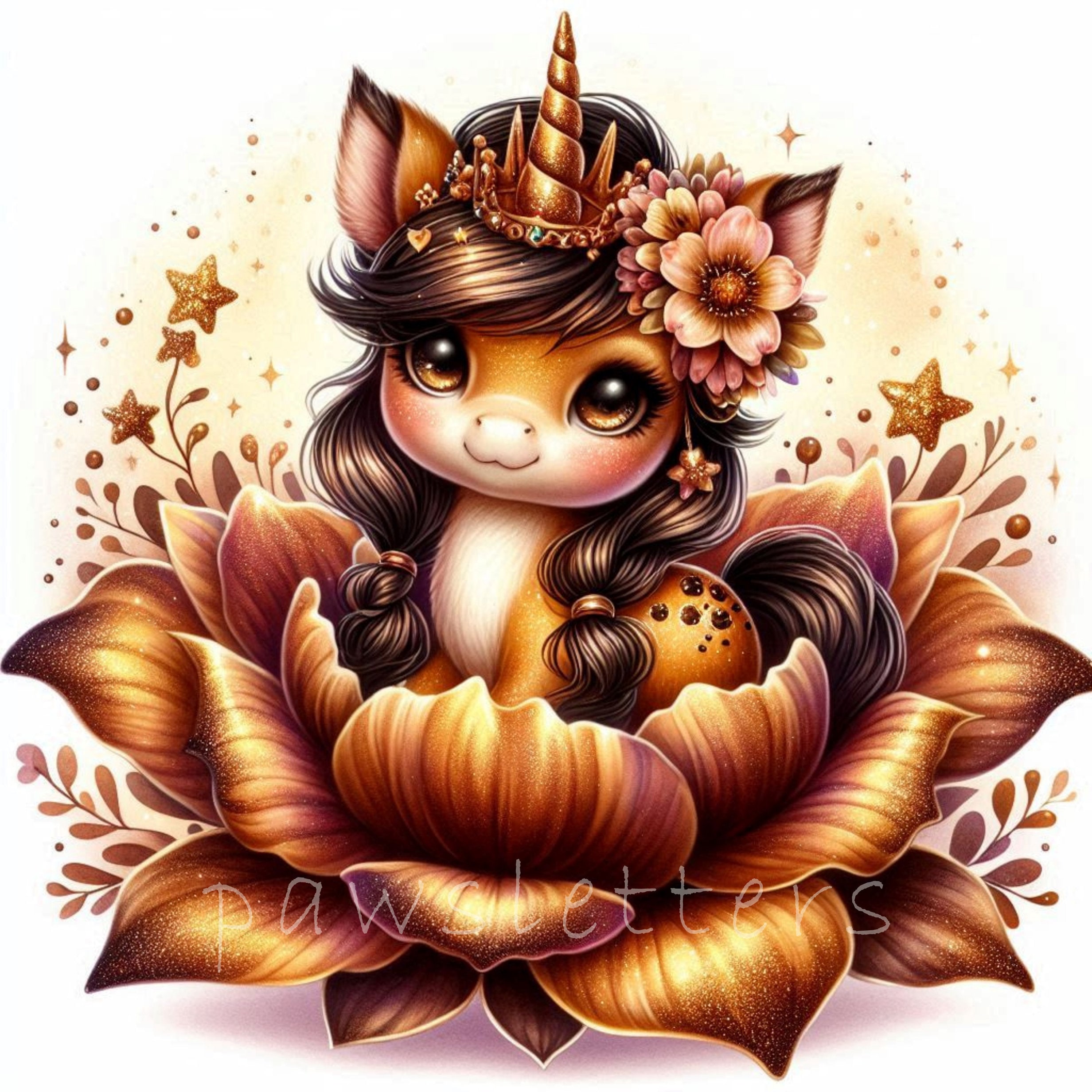 Baby Unicorn Watercolor Clipart Set of 10 High Quality 300 DPI Jpegs ...