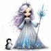 Winter Wonderland Princess Clipart | Set of 10 | High Quality 300 DPI ...