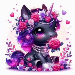 Valentines Unicorn Clipart Set of 10 High Quality 300 DPI Jpegs ...
