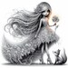Winter Frost Princess Clip Art 10 High Res Watercolor Jpgs for Junk ...