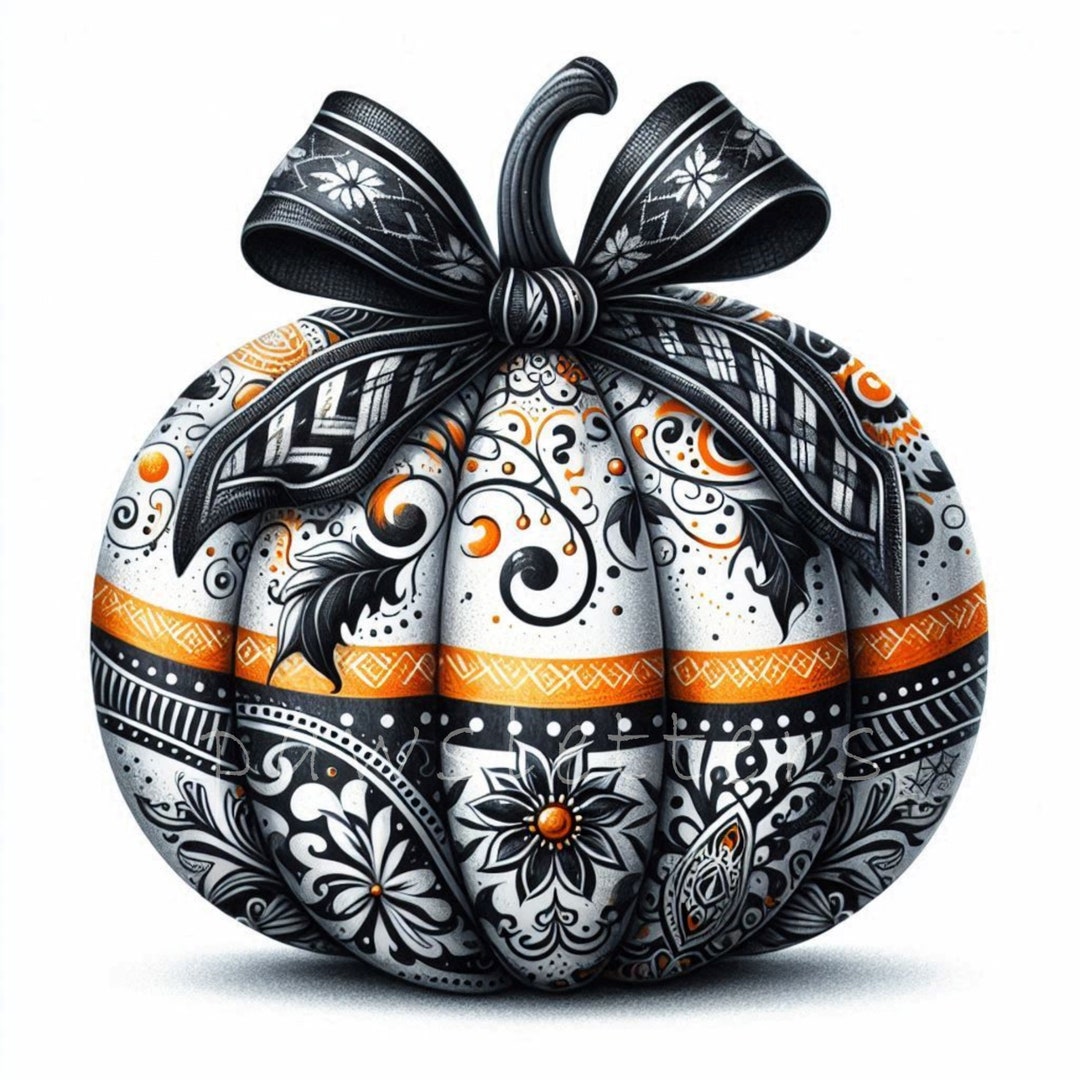 Dark Pumpkin Clipart | Set of 10 | High Quality 300 DPI Jpegs ...