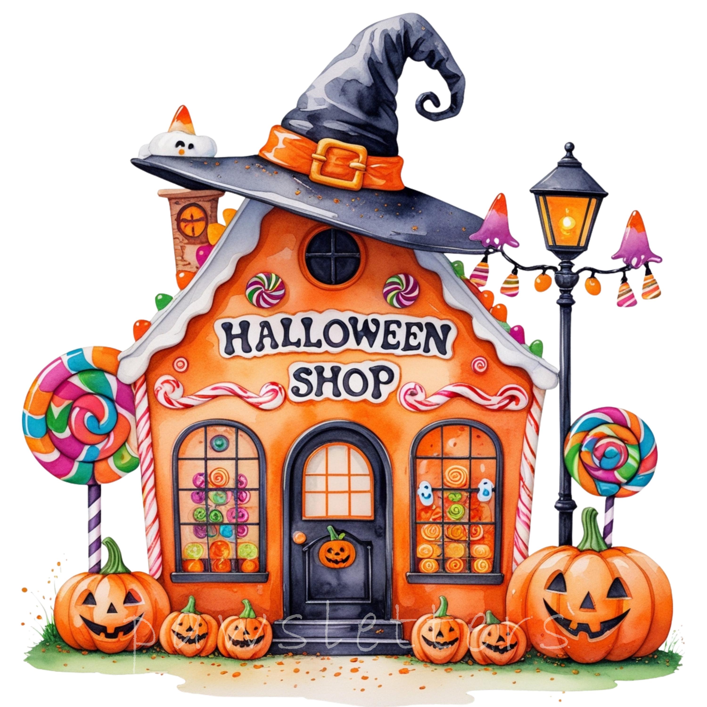 Halloween Gingerbread Ghoul Shop Clip Art | 10 High Res Spooky Sweet ...