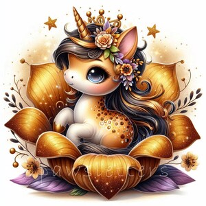 Baby Unicorn Watercolor Clipart | Set of 10 | High Quality 300 DPI ...