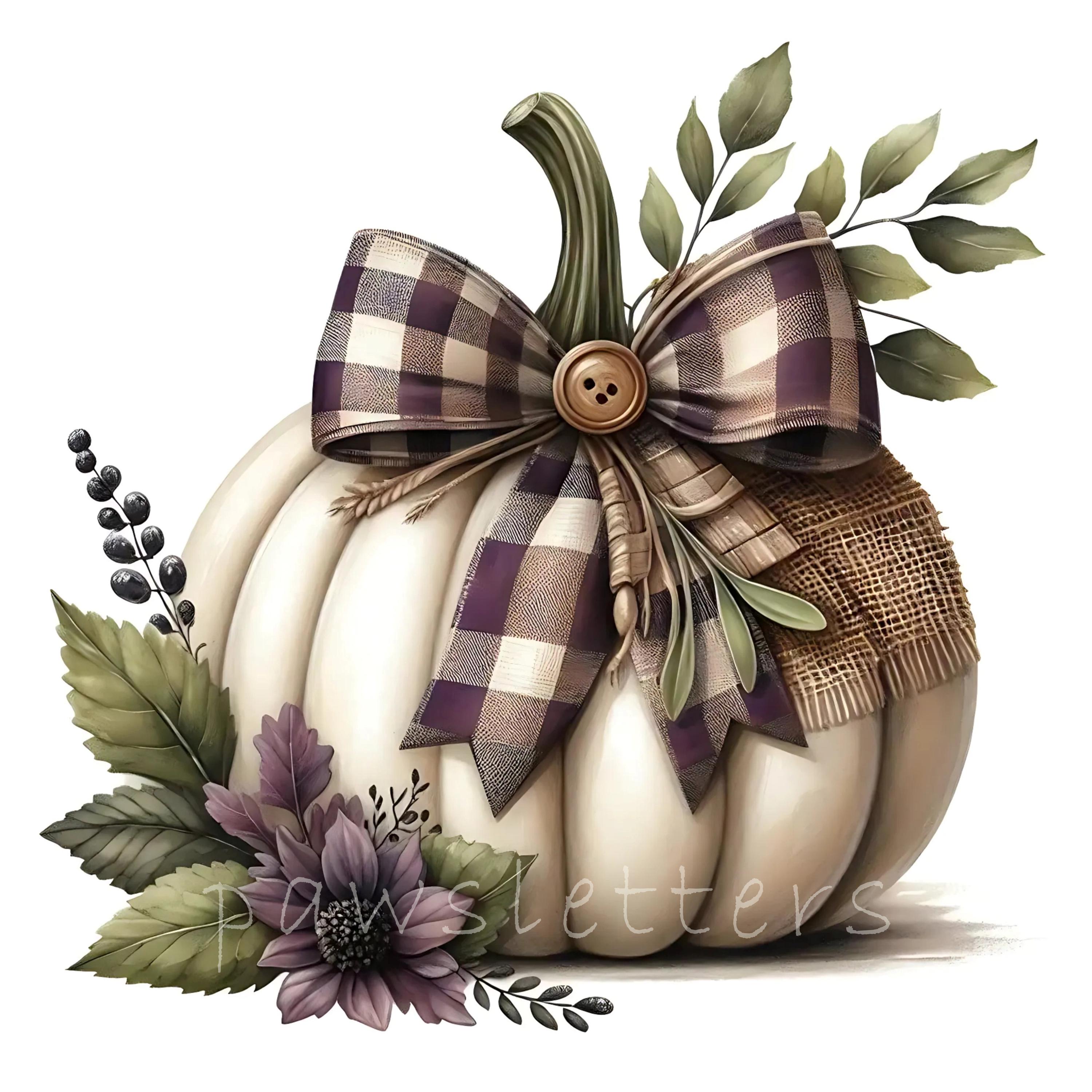 Plaid Pumpkin Clipart | Set of 12 | High Quality 300 DPI Jpegs ...