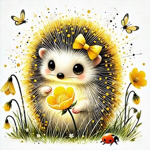 Sunbeam Hedgehog Clipart | Set of 10 | High Quality 300 DPI Jpegs ...