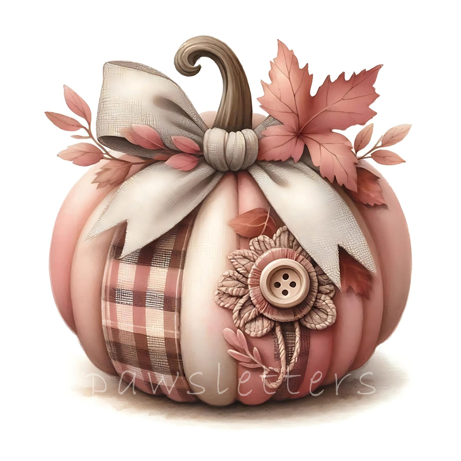 Plaid Pumpkin Clipart | Set of 12 | High Quality 300 DPI Jpegs ...