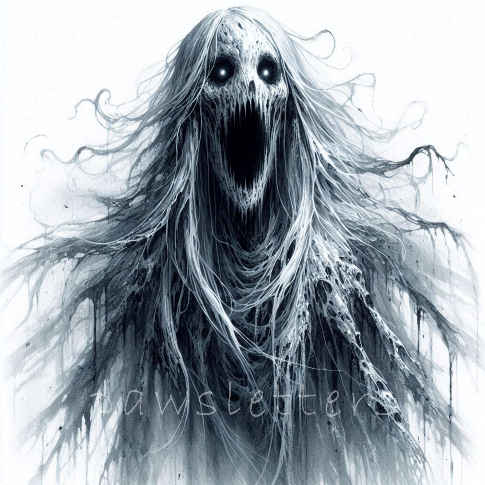 Wailing Banshee Clipart | Set of 10 | High Quality 300 DPI Jpegs ...