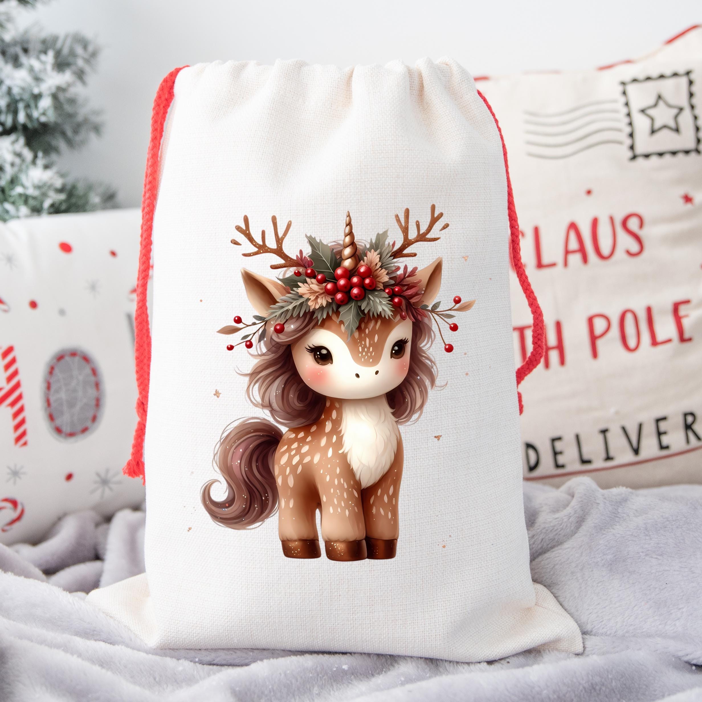 Christmas Reindeer Unicorn Clip Art Set of 10 Pngs for Christmas ...