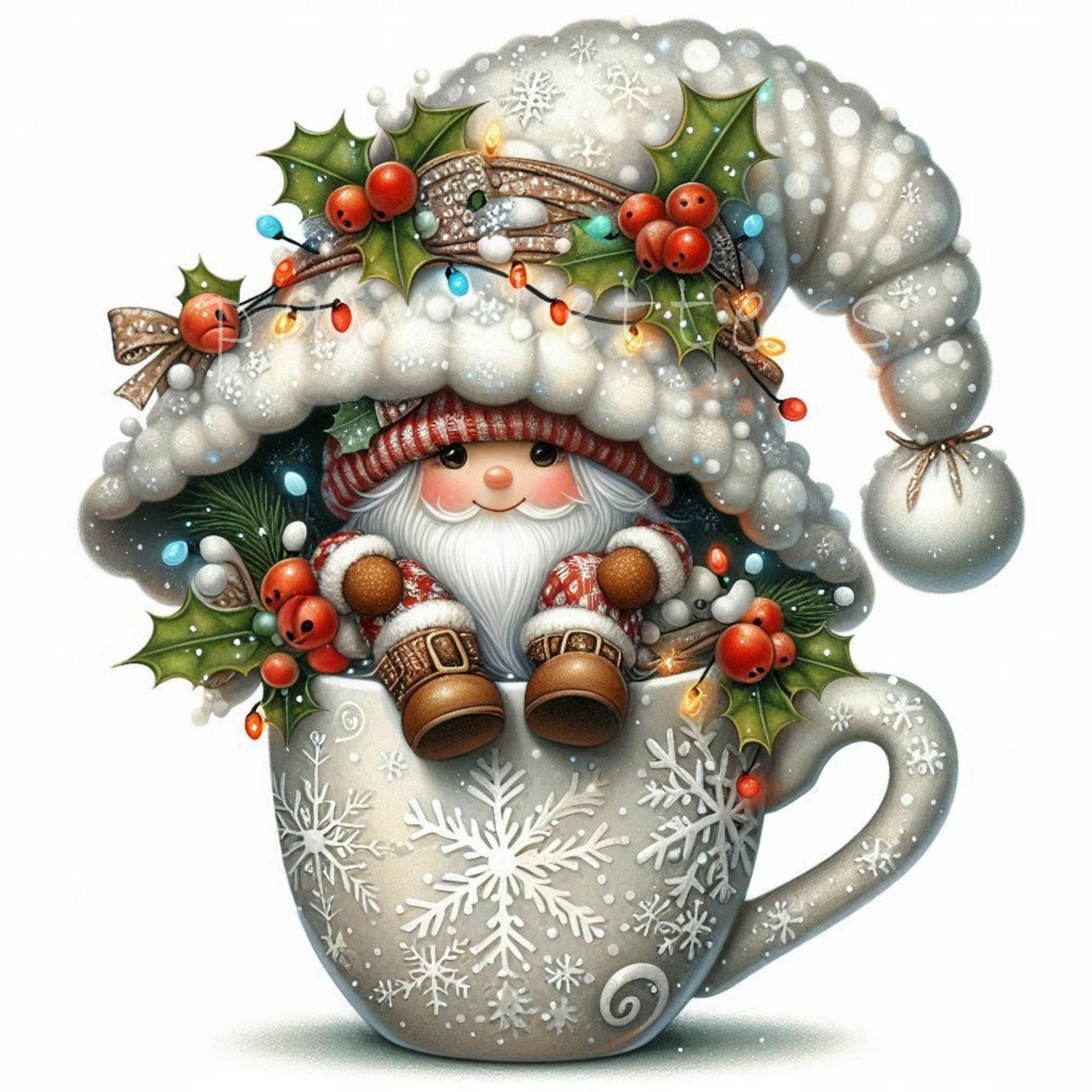 Winter Gnome Clipart | Set of 10 | High Quality 300 DPI Jpegs ...