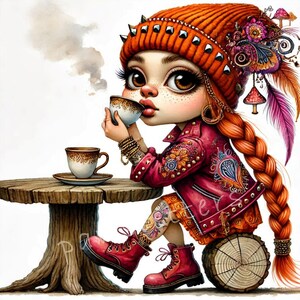 Boho Chic, Floral Gnome Clipart | Set of 10 | High Quality 300 DPI ...