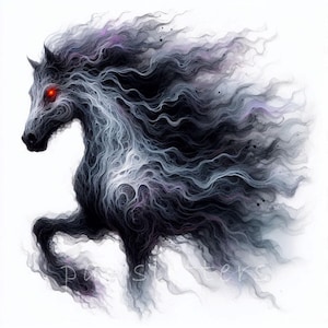 Nightmare Mare Clipart | Set of 10 | High Quality 300 DPI Jpegs ...