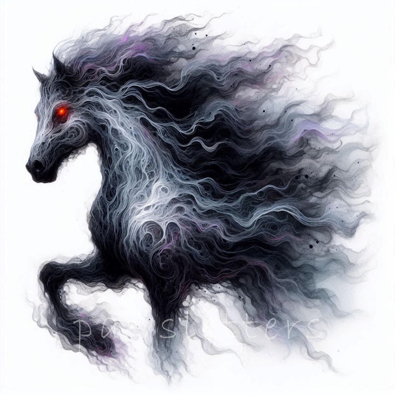 Nightmare Mare Clipart | Set of 10 | High Quality 300 DPI Jpegs ...