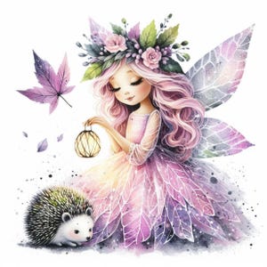 Autumn Leaf Fairy Clipart | Set of 10 | High Quality 300 DPI Jpegs ...