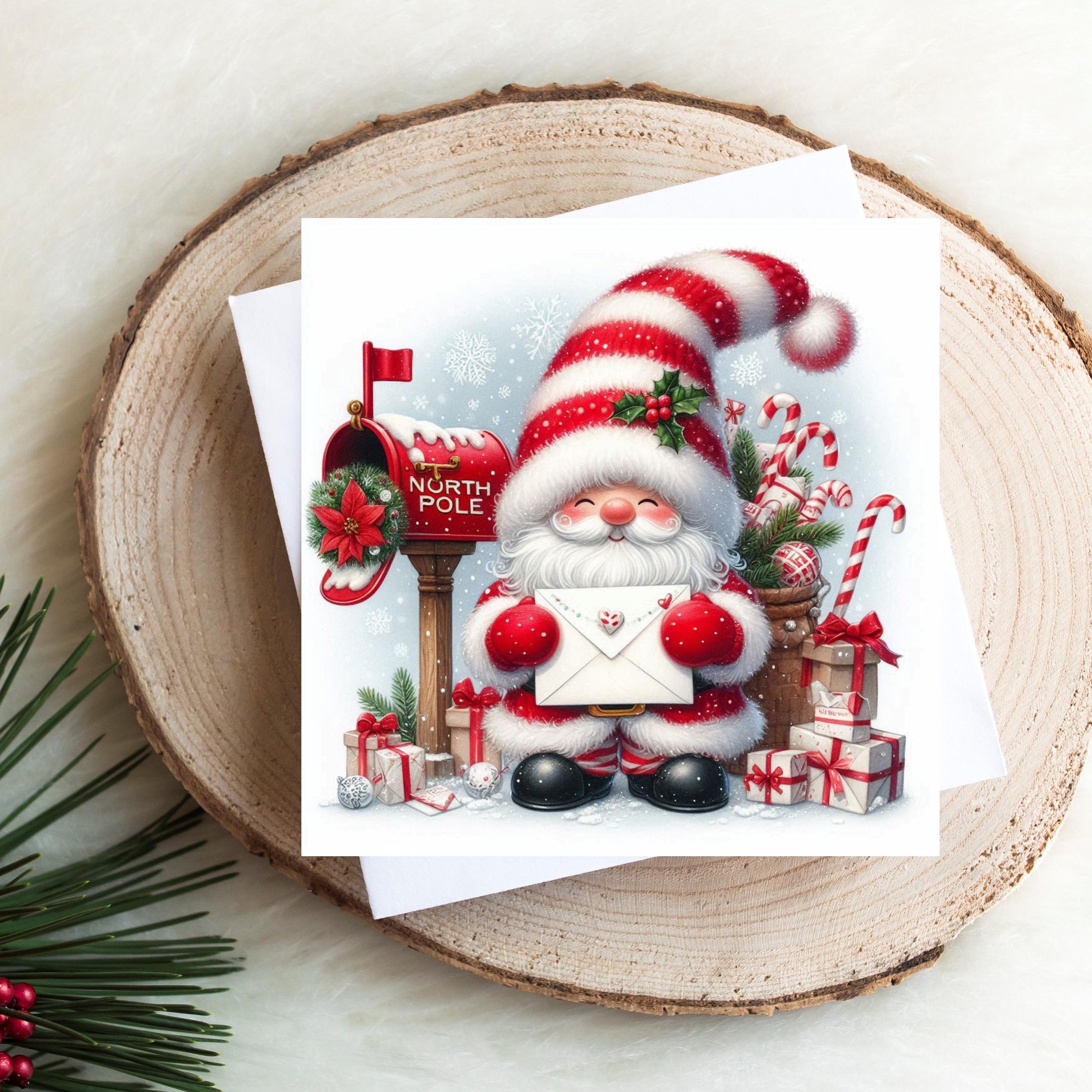 North Pole Mail Gnomes Clipart 10 High Res Watercolor Jpgs for Junk ...
