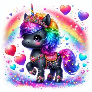 Valentines Unicorn Clipart Set of 10 High Quality 300 DPI Jpegs ...