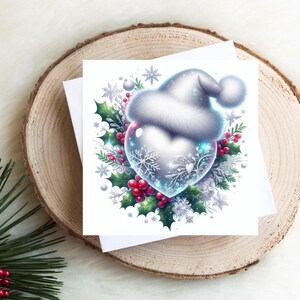 Winter Christmas Silver Hearts Clipart | Set of 10 | High Quality 300 ...
