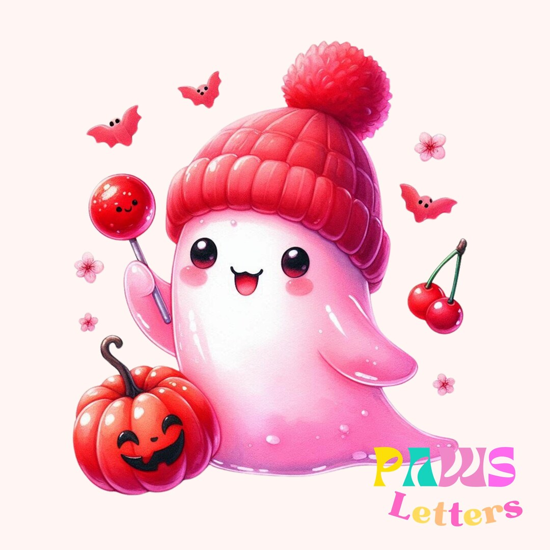 Cute Ghost Png, Halloween Png, Bougie Png, Bougie Ghost, Cherry Pop ...