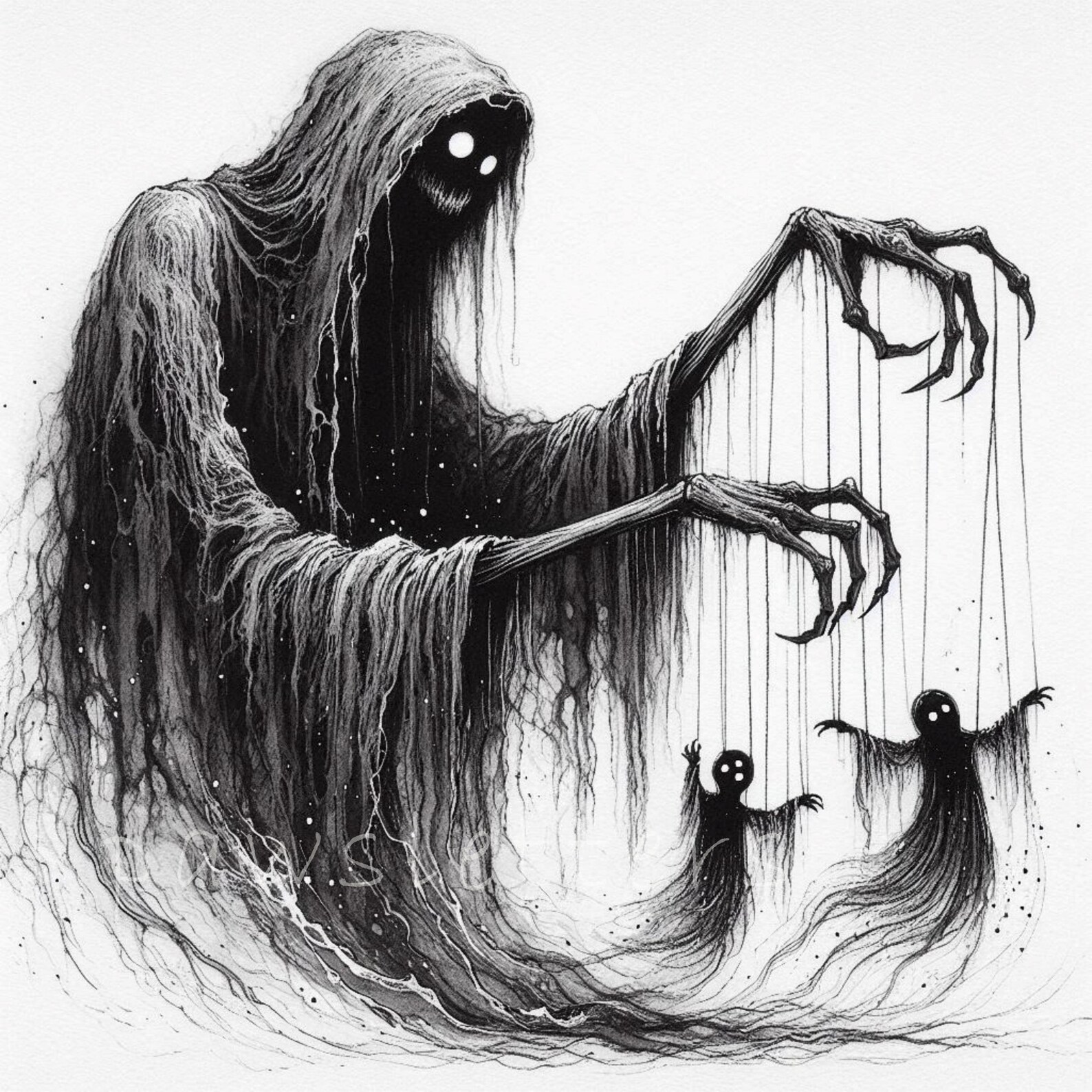 Phantom Puppeteer Clipart Set of 10 High Quality 300 DPI Jpegs ...